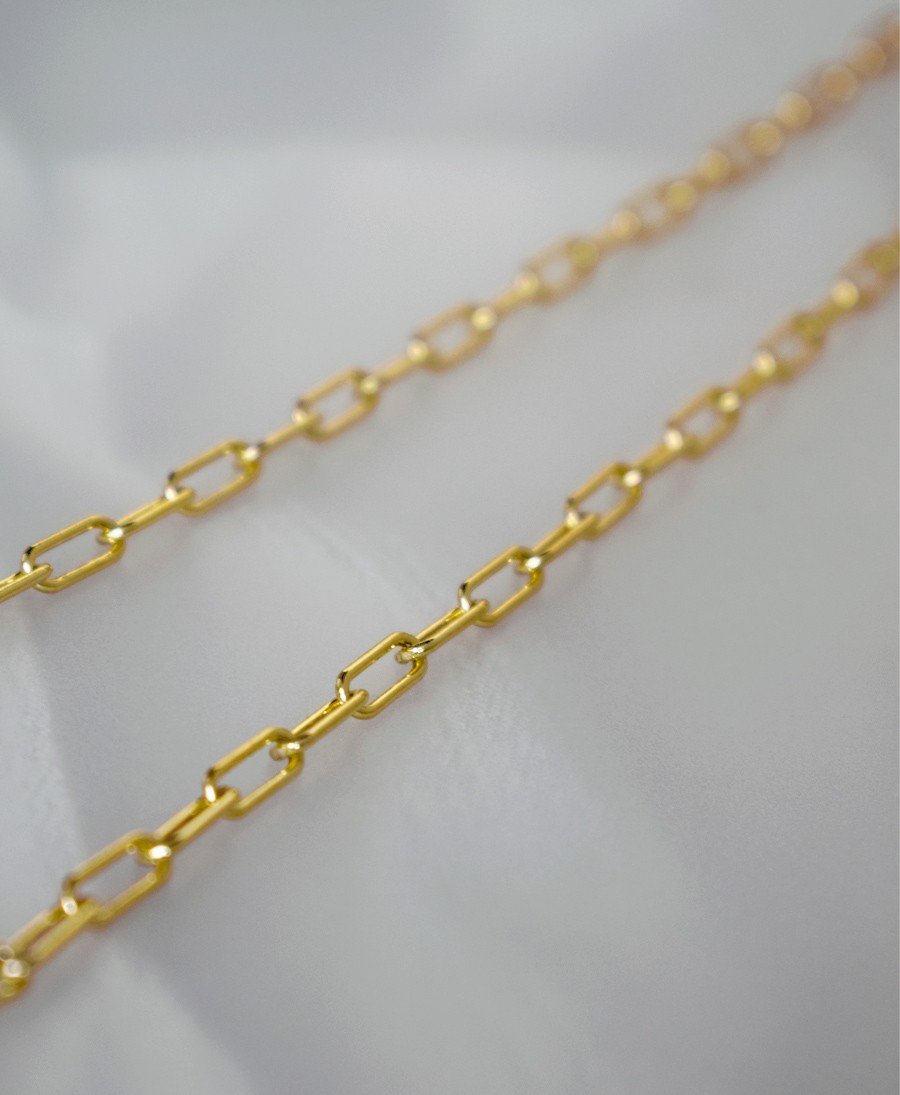 LOVER chain necklace Material Silver Length 15" (38.1 cm)